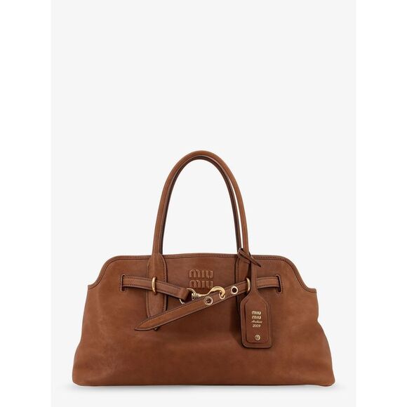 Miu Miu | Bags | Miu Miu Women Adventure Leather Shoulder Bag With ...